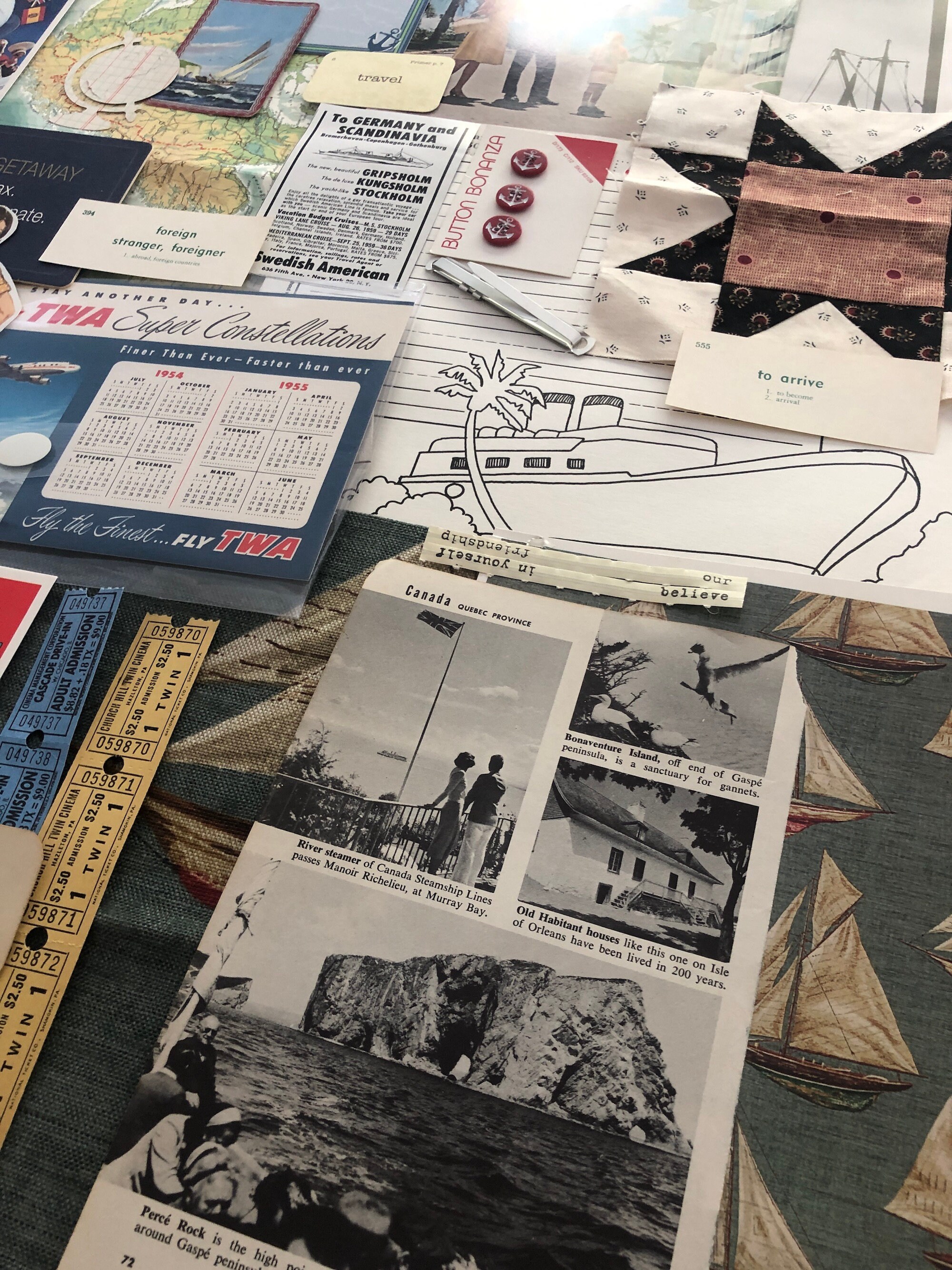 Cruise-themed Travel Ephemera Kit. Junk Journal - Etsy