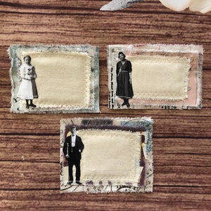 Tim Holtz Fabric Label Pockets Set Large - Etsy