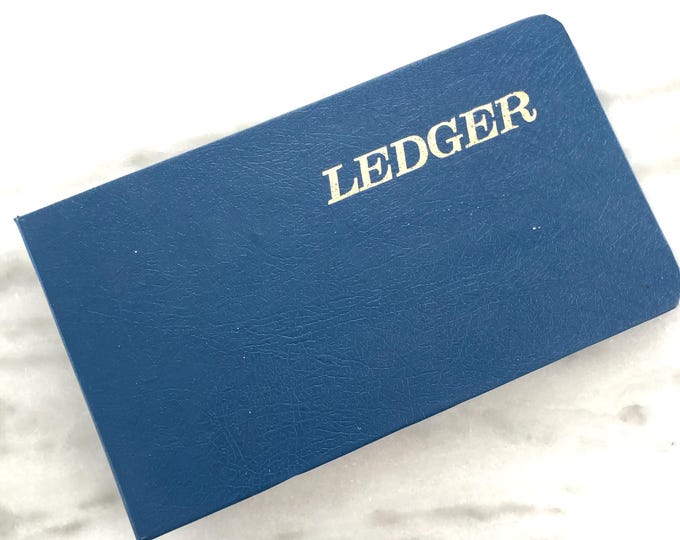 Vintage Blue Ringbound Ledger With Paper Pack - Etsy