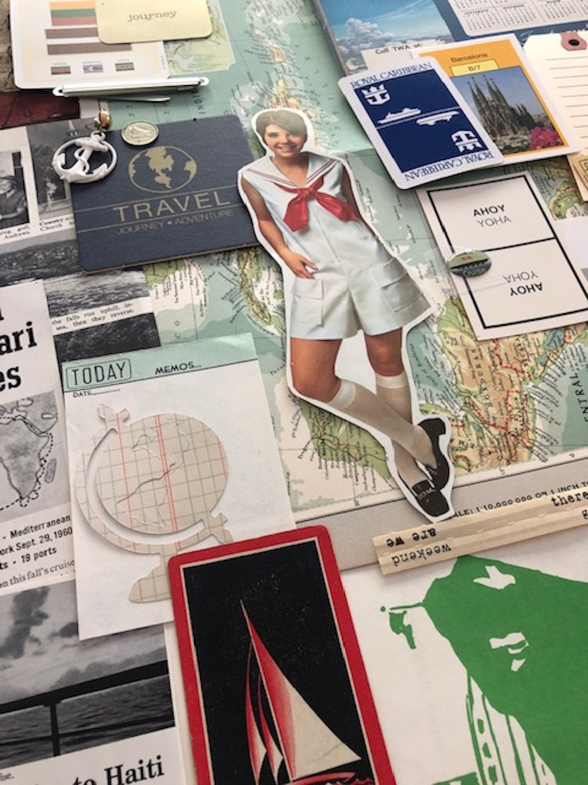 Cruise-themed Travel Ephemera Kit. Junk Journal - Etsy