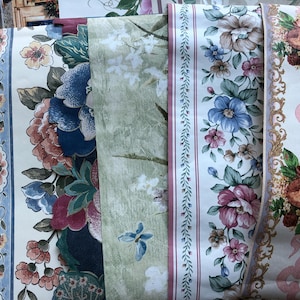 12 Inch Wallpaper Border Scrap Pack 12 Sheets Perfect for Collage and ...