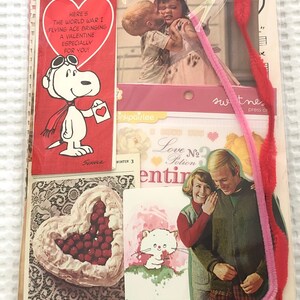 Vintage Valentine. Love Kits Paper Ephemera. Junk Journaling. Collage ...