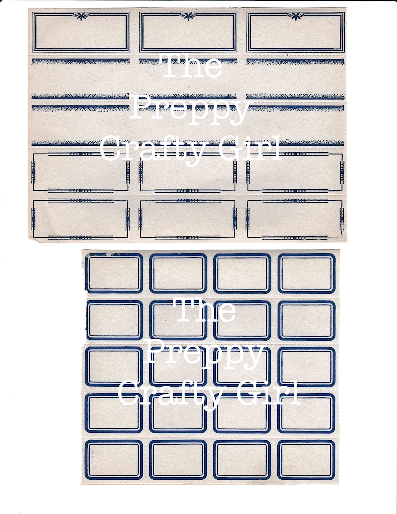1920s Vintage Canning Labels Printable (digital Download) - Etsy