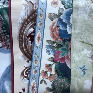 12 Inch Wallpaper Border Scrap Pack 12 Sheets Perfect for Collage and ...