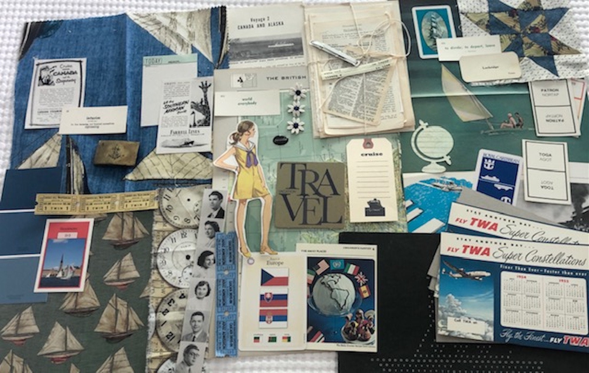 Cruise-themed Travel Ephemera Kit. Junk Journal - Etsy