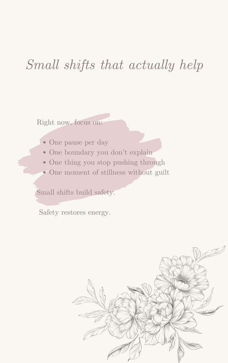 Burnout Recovery Workbook | Nervous System Support, Self Care (digital ...