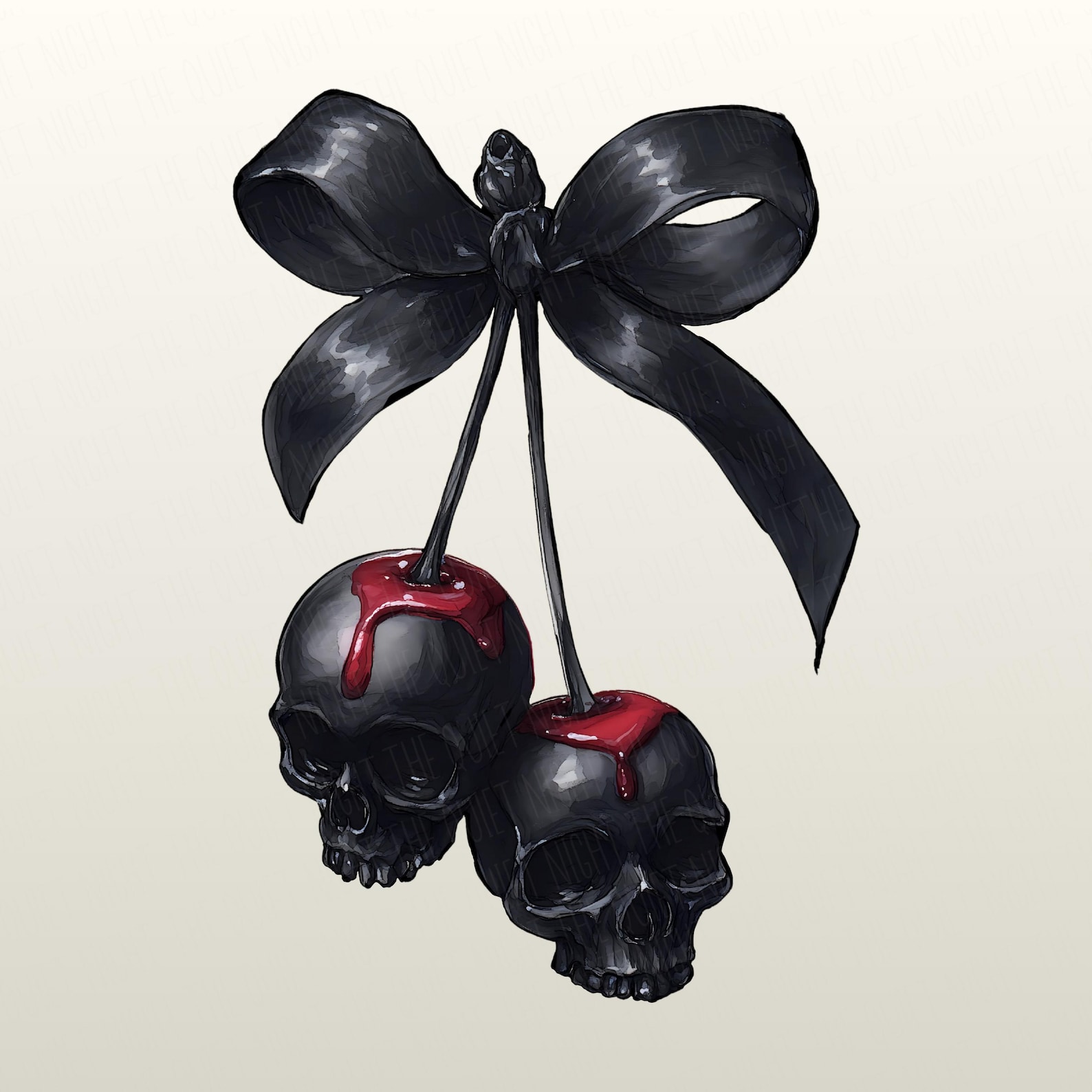 Gothic Cherry Skull PNG | Gothic Skeleton Png | Spooky Png | Cherry Png ...