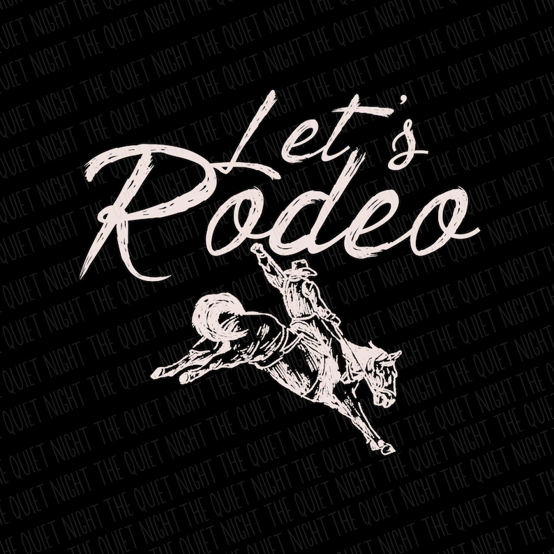 Let’s Rodeo PNG | Cowboy PNG | Cowboy Graphics | Western Graphics ...
