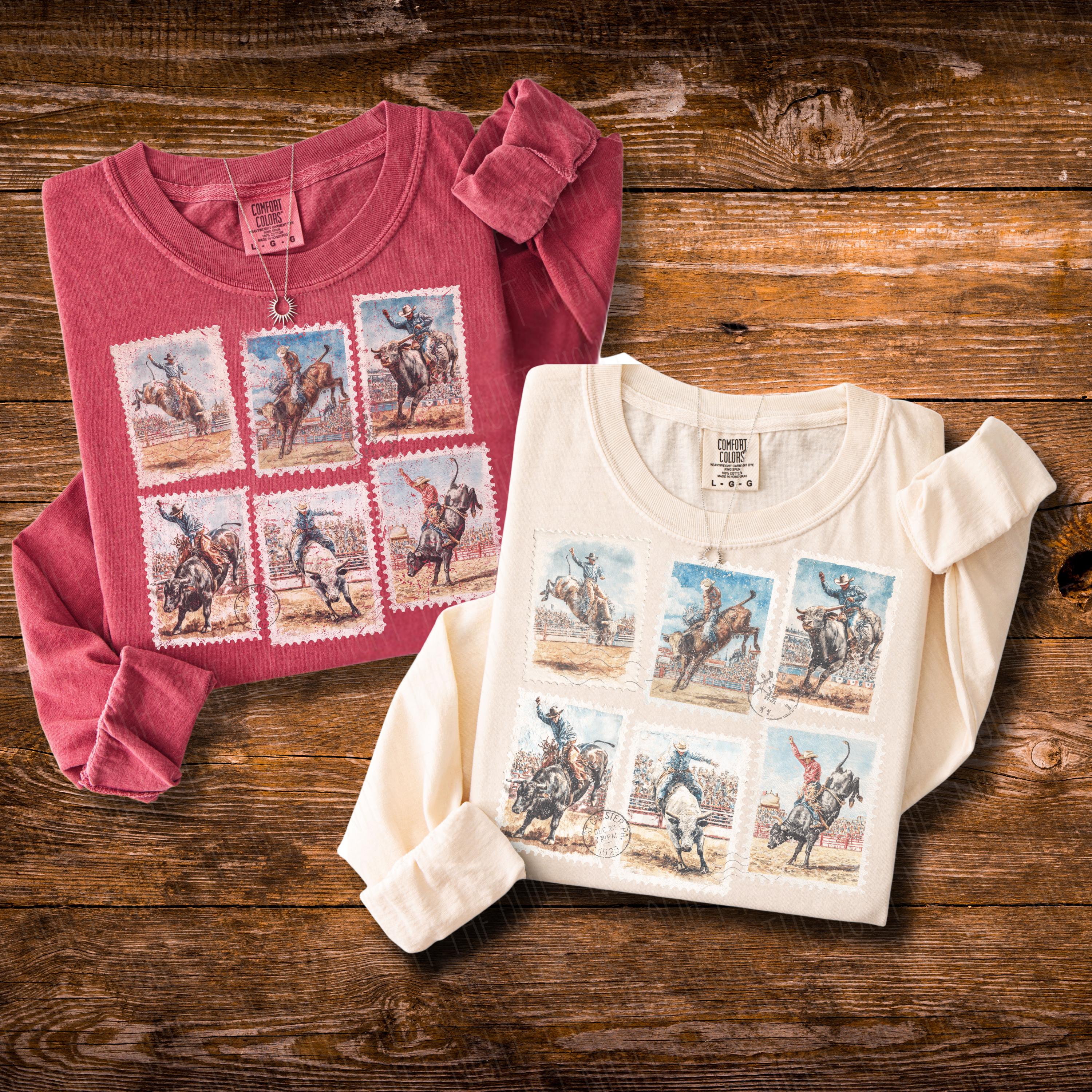 Bucking Bull PNG | Rodeo Graphics | Retro Rodeo PNG | Cowboy Graphics ...