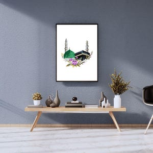 Holy Kabba & Madina Art: Islamic Wall Canvas (digital Download) - Etsy