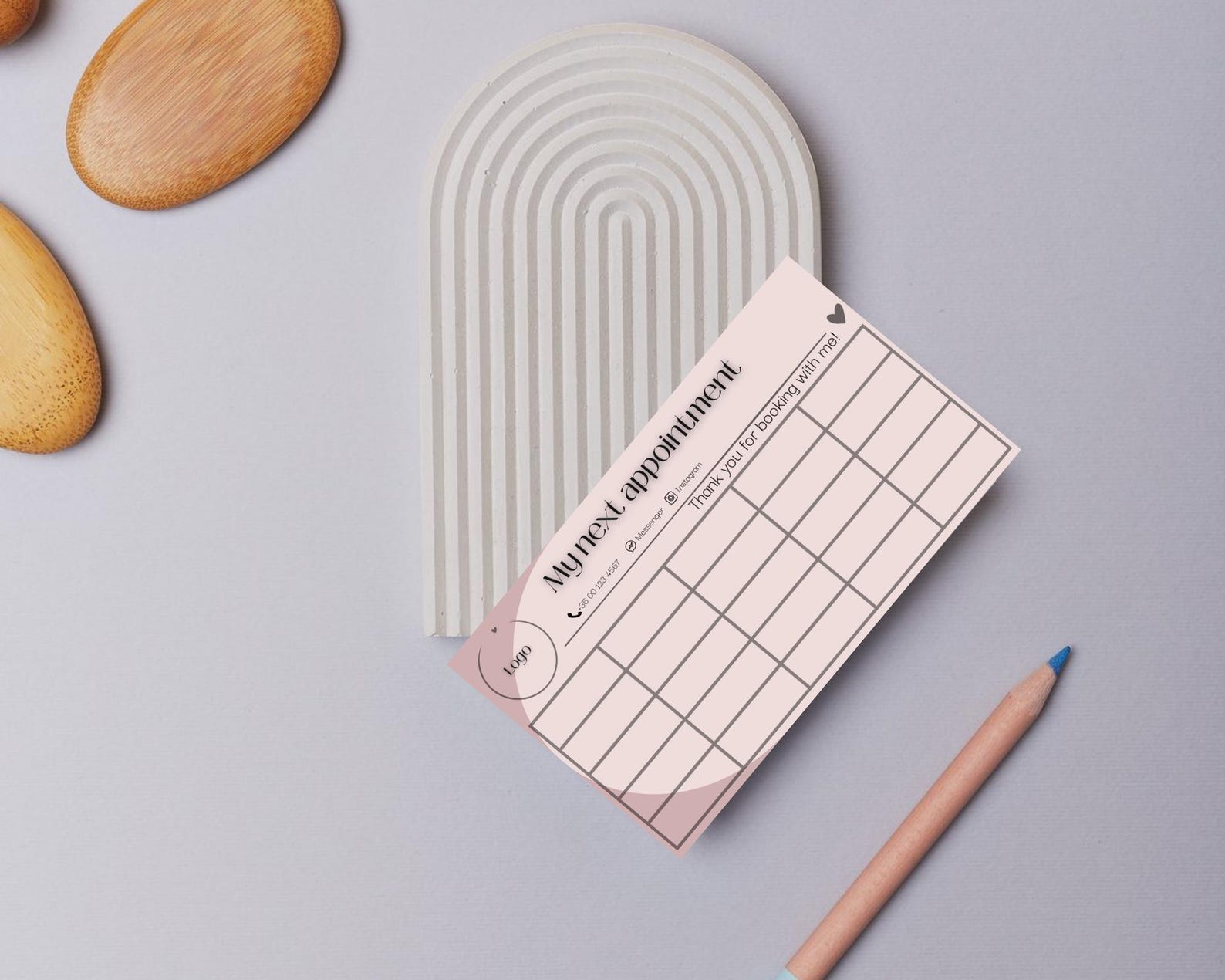 Appointment Card Template for Lash, Nail & Beauty – Editable Canva ...