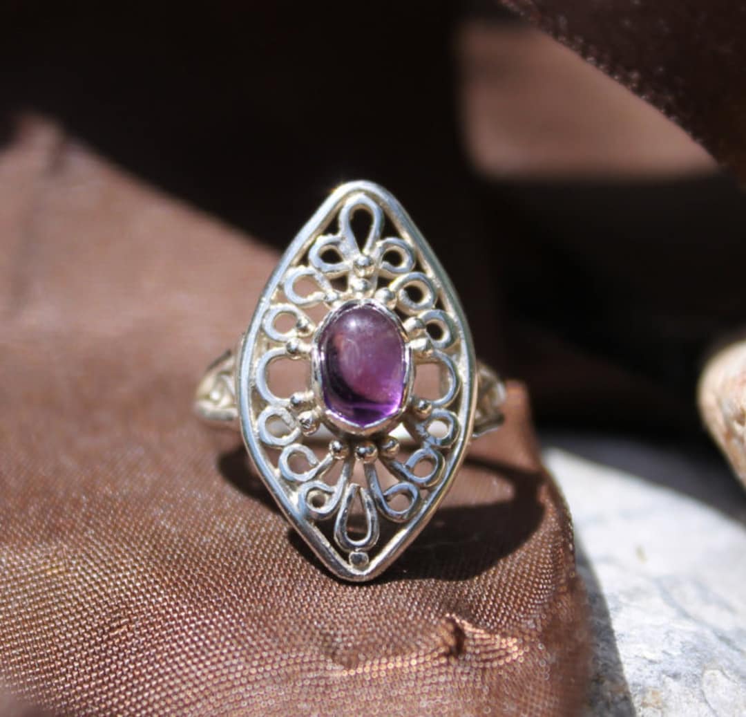Original Filigree Design, Handcrafted Sterling Silver Filigree Ring ...
