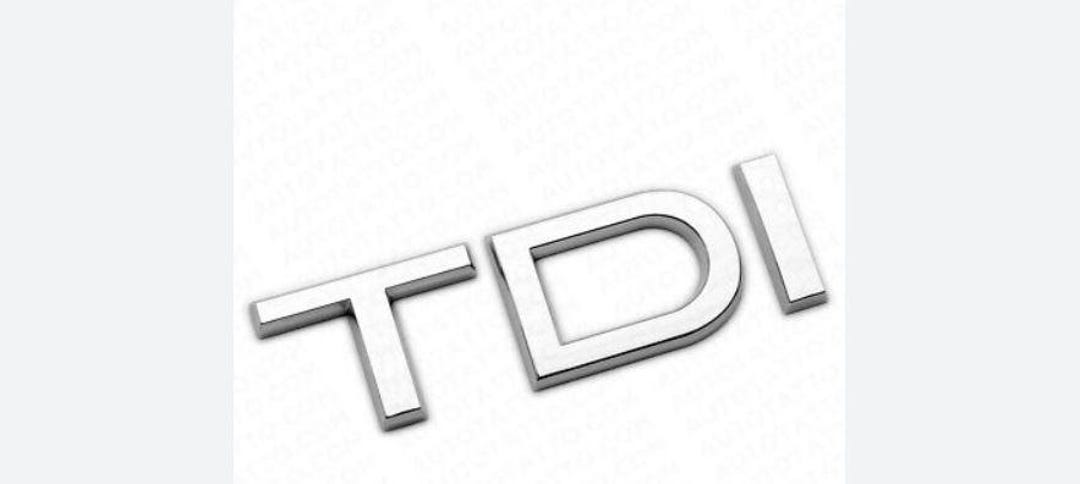 Chrome Rear Trunk Emblem TDI Badge | Volkswagen VW Golf Jetta Passat ...
