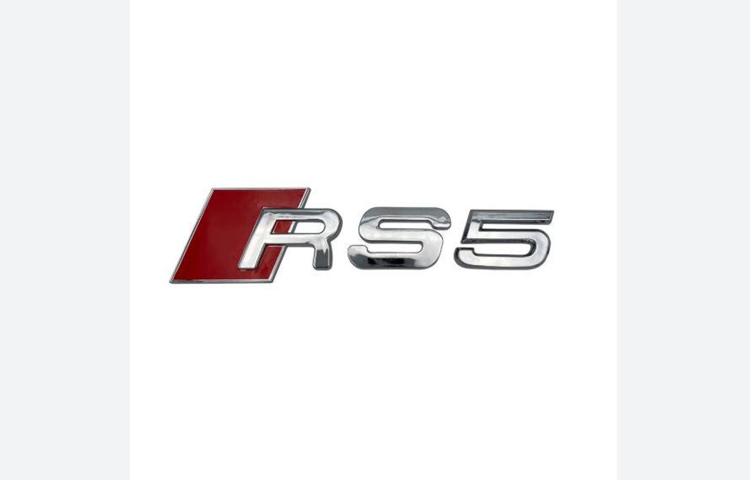 Chrome 3D Rear Trunk Emblem RS5 | Audi RS5 Badge Logo | Custom Car ...