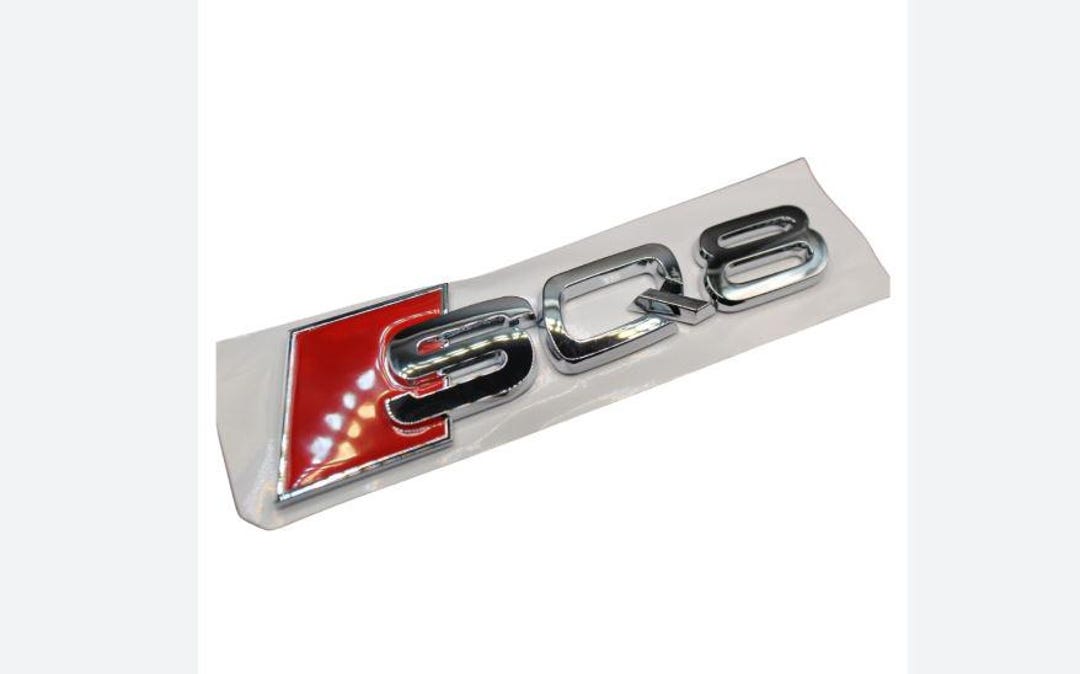 Chrome 3D Rear Trunk Emblem for Audi SQ8 | Custom SQ8 Chrome Badge ...