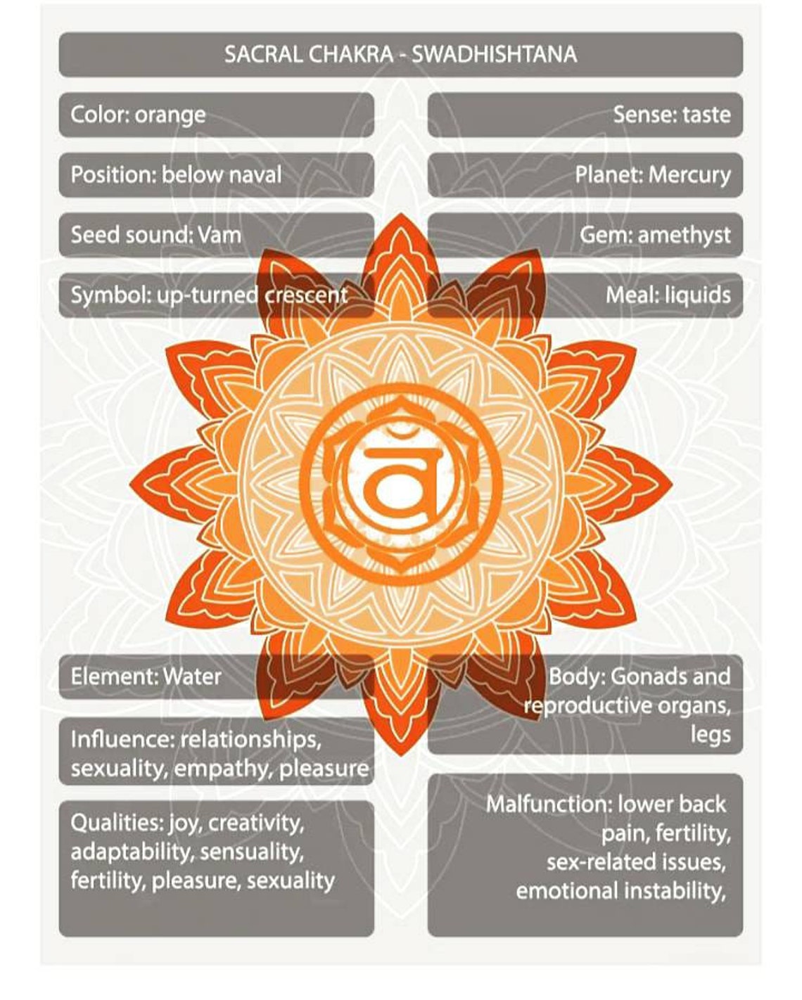 Sacral Chakra Talisman - Etsy