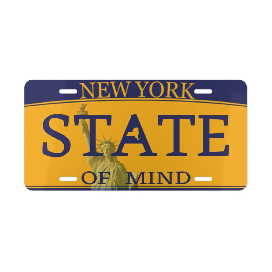 State of Mind, Personalized Vanity Plate, Custom Car License Plate - Etsy