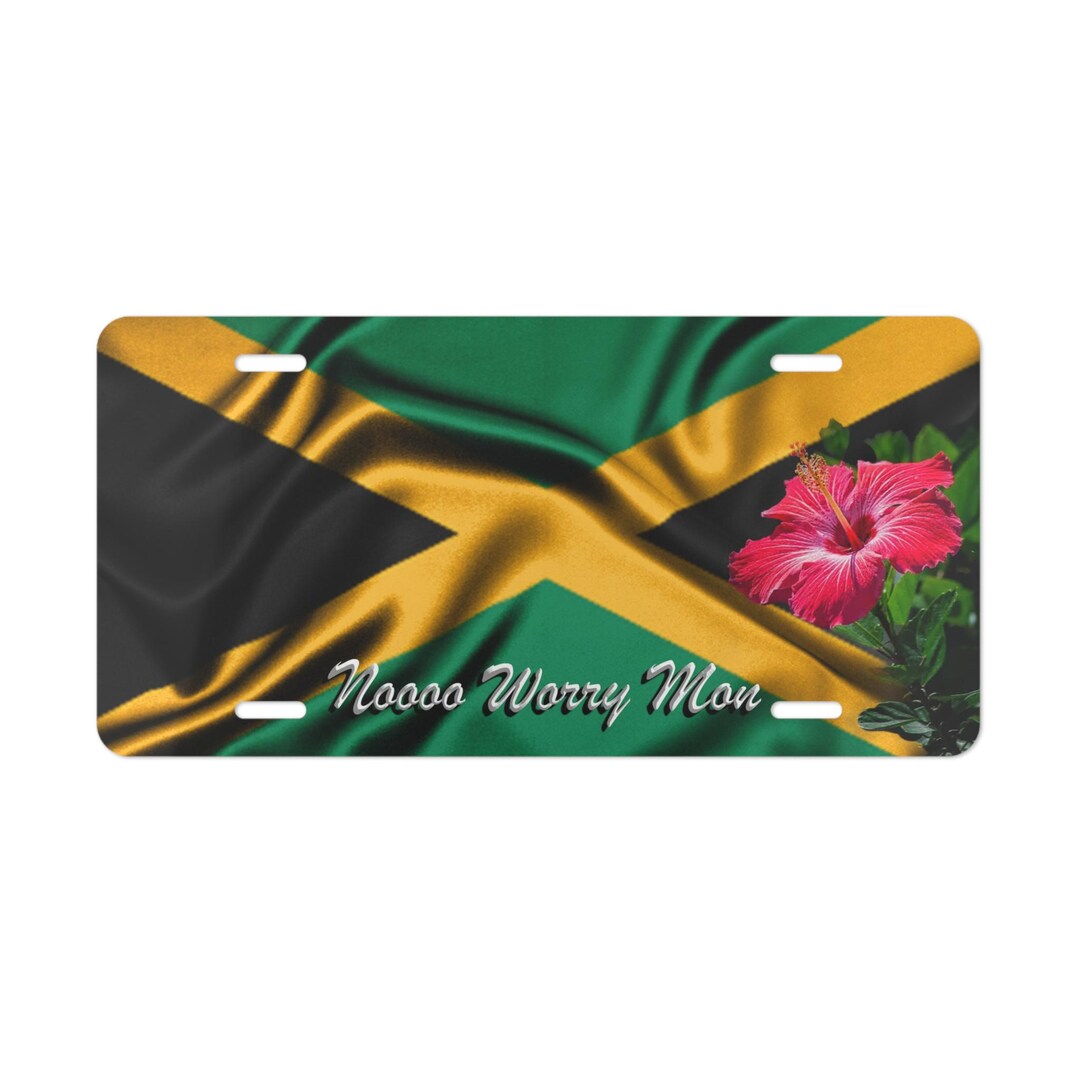 Jamaican-themed License Plate, Custom Vanity Plate for Car ...