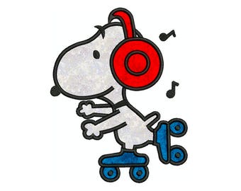 Snoopy skating | Etsy