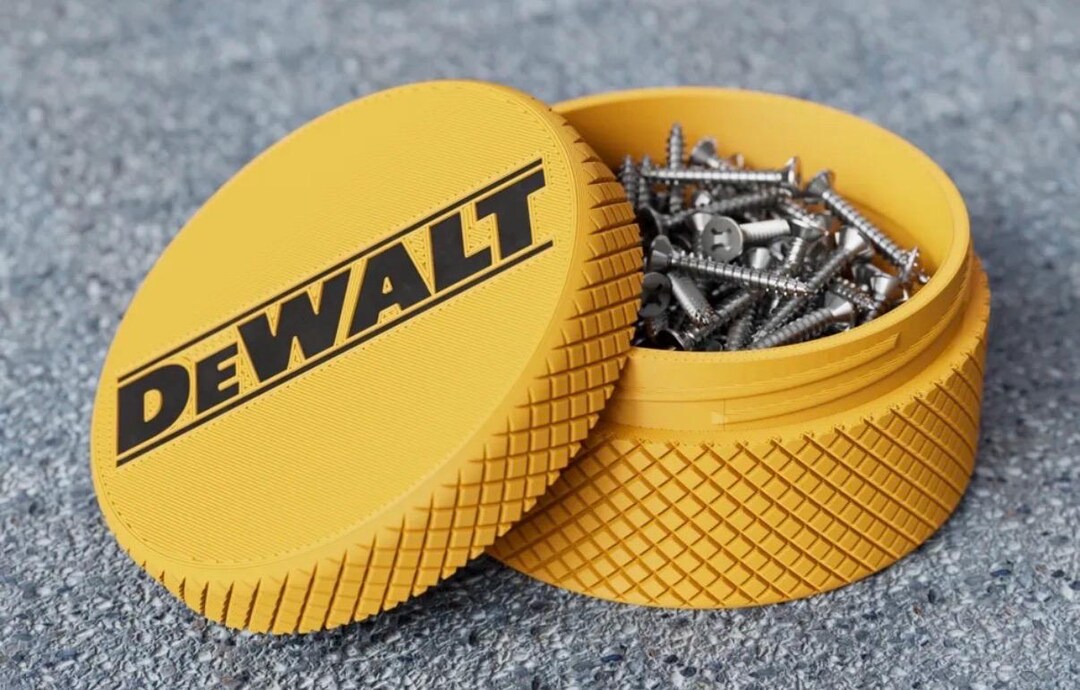 3D Printed Knurled Screw-top Storage Container – Small Parts Holder for ...