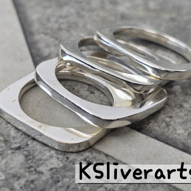 Square Band Ring - Etsy