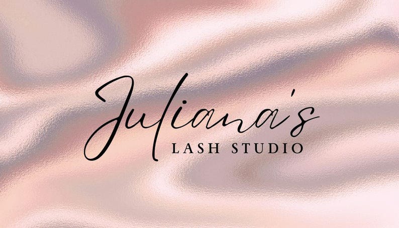 Rose Gold Lash Business Card Template | Luxury Eyelash Extension ...