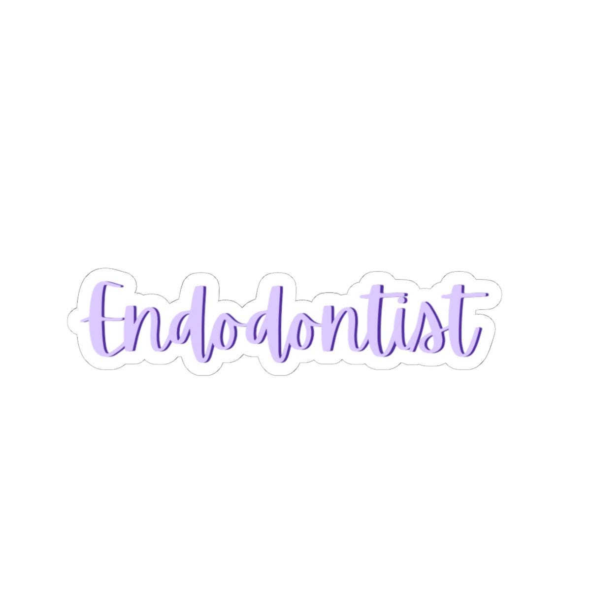 Endodontist Cursive Sticker, Dental Gift, Laptop Decal - Etsy