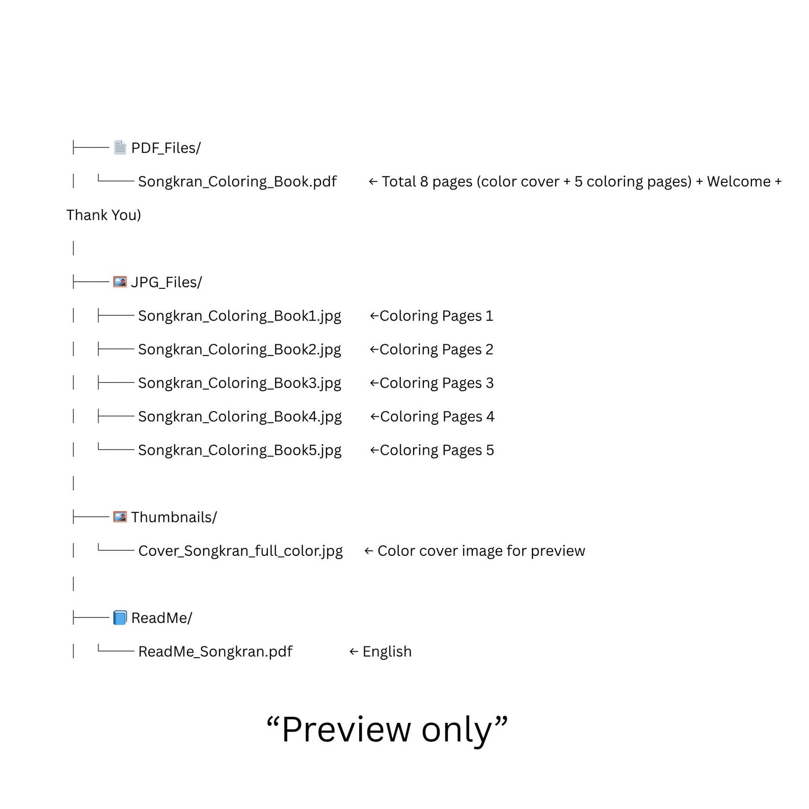 Songkran Coloring Book | Thai New Year Festival | Digital Download ...