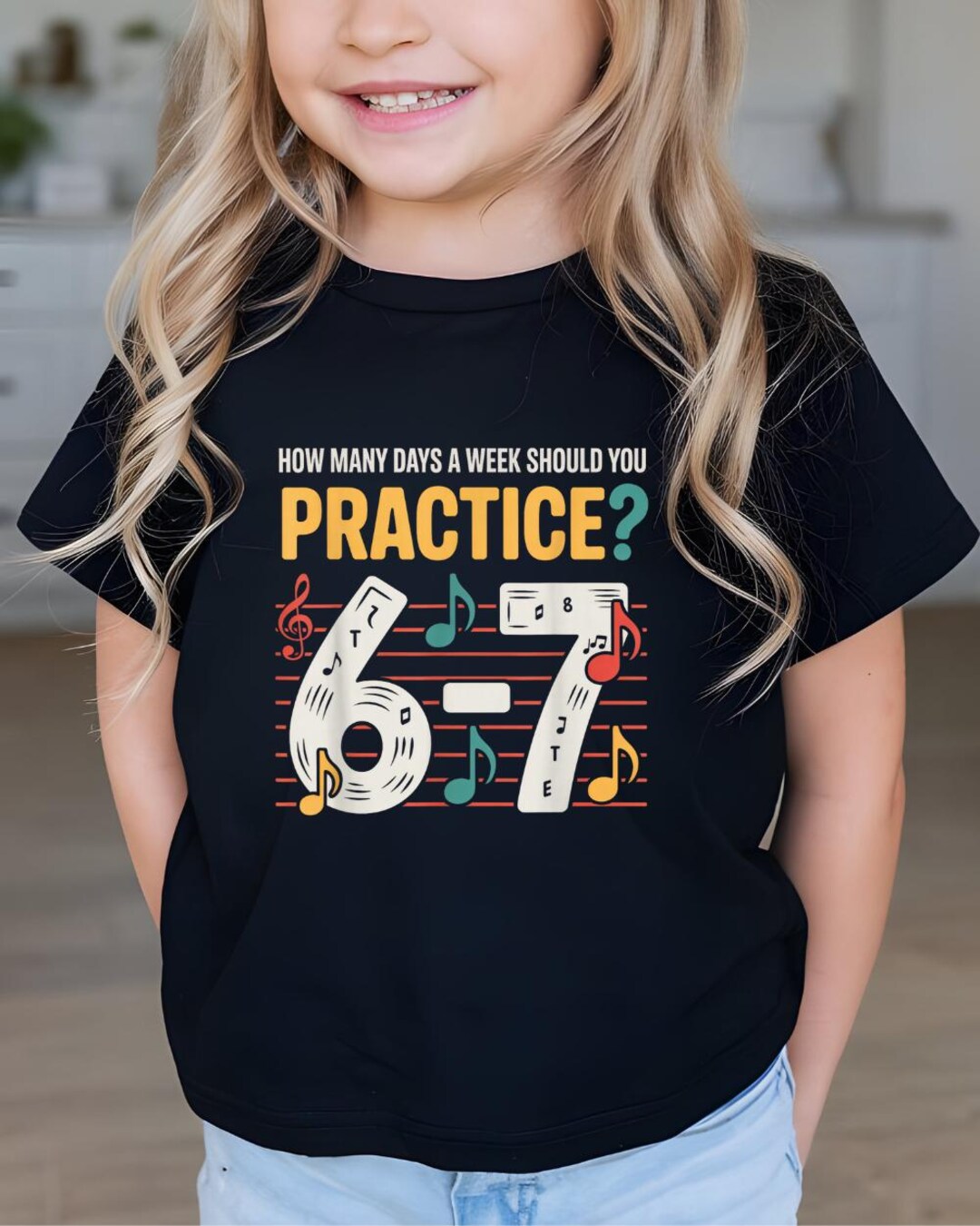 How Many Days A Week Should You Practice 6 7 Shirt, Music Teacher ...
