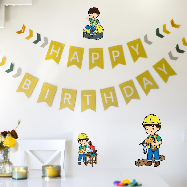 Little Builder Doodles Construction Clipart | Kids Handyman Vector PNG ...
