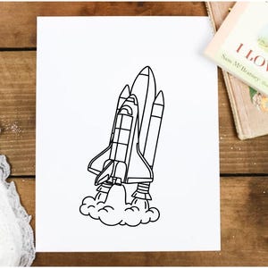 Space Element SVG Bundle | Astronaut Alien Clipart | Hand-drawn Digital ...