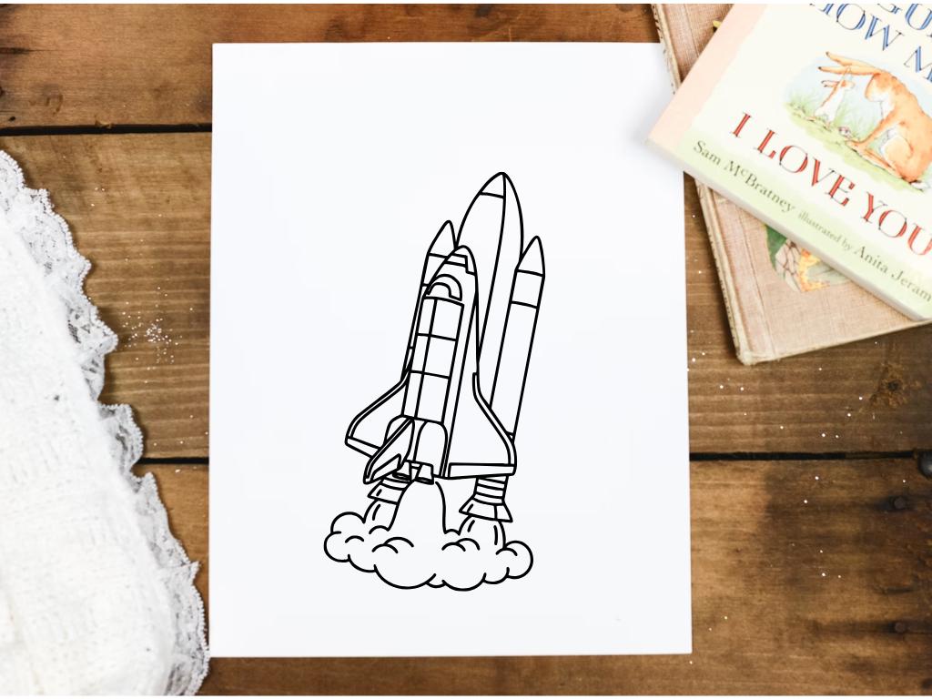 Space Element SVG Bundle | Astronaut Alien Clipart | Hand-drawn Digital ...