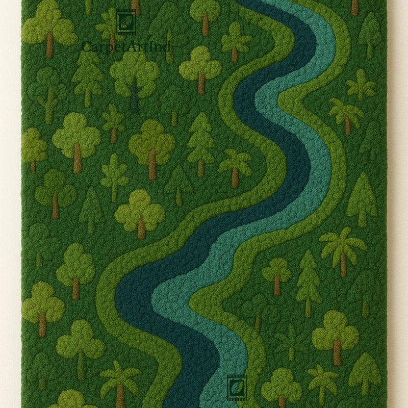 River Rug - Etsy