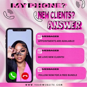 Pink Business Flyer Template: Editable DIY Canva Design (digital ...