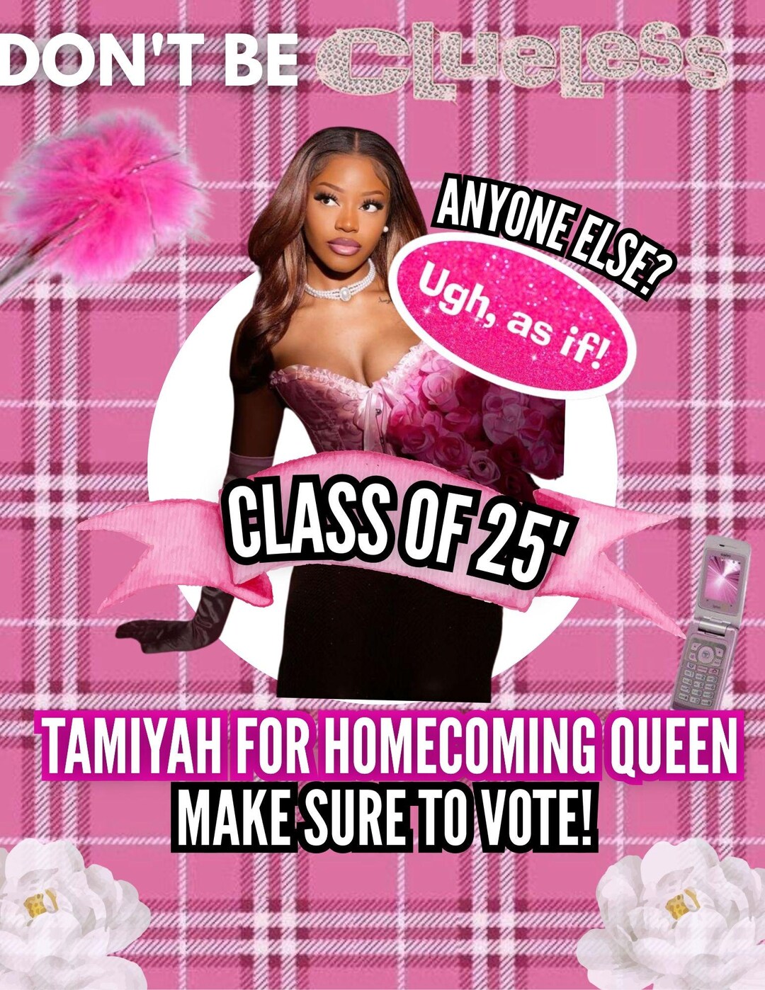 Clueless Homecoming Court Flyer Template | 90s Aesthetic Dance Party ...