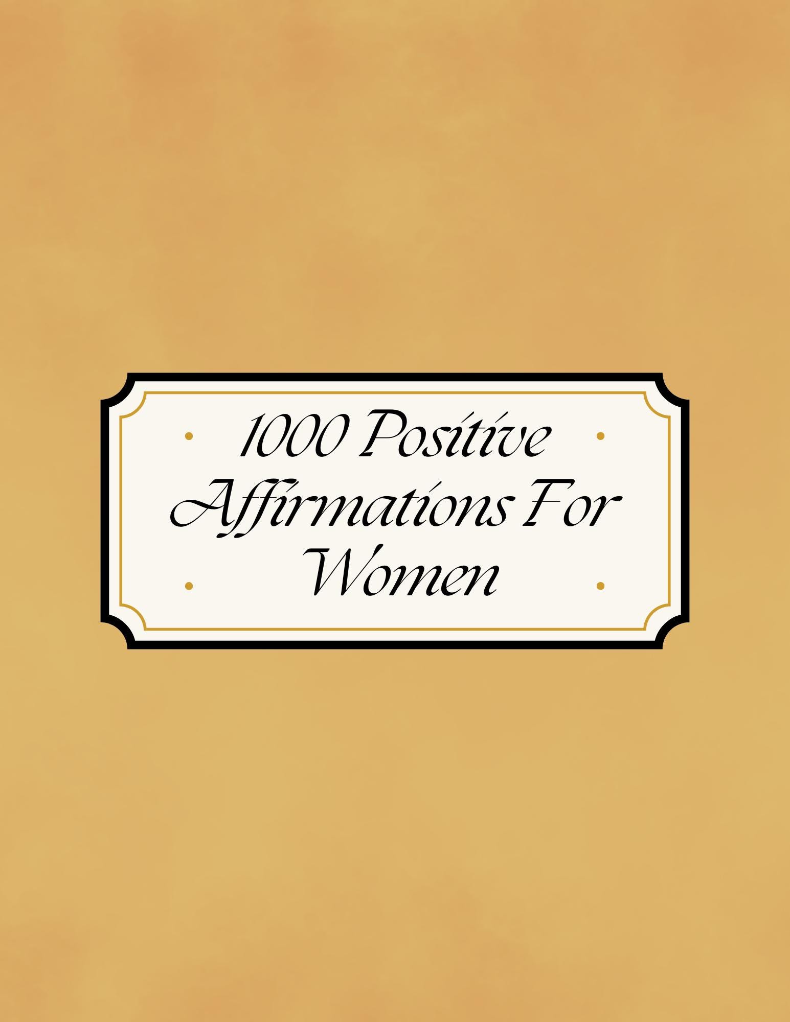 100 Positive Affirmations for Women Different Colors Green Blue Red ...