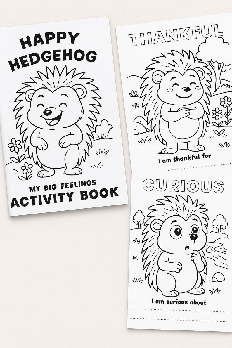 My Big Feelings Activity Book – Printable PDF for Kids | Emotional ...