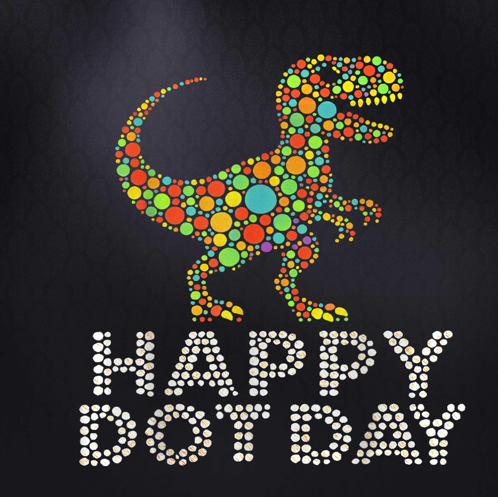 Dot Day 2025 September 15th Polka Dot T-rex Boys Girls Kids PNG Digital ...