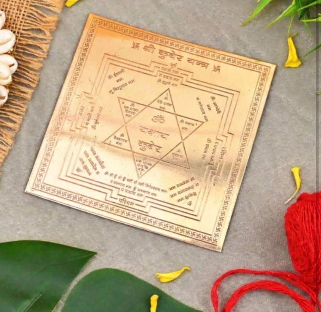 Copper Kuber Yantra – Sacred Geometry Wealth, Peace, Knowledge Yantra ...