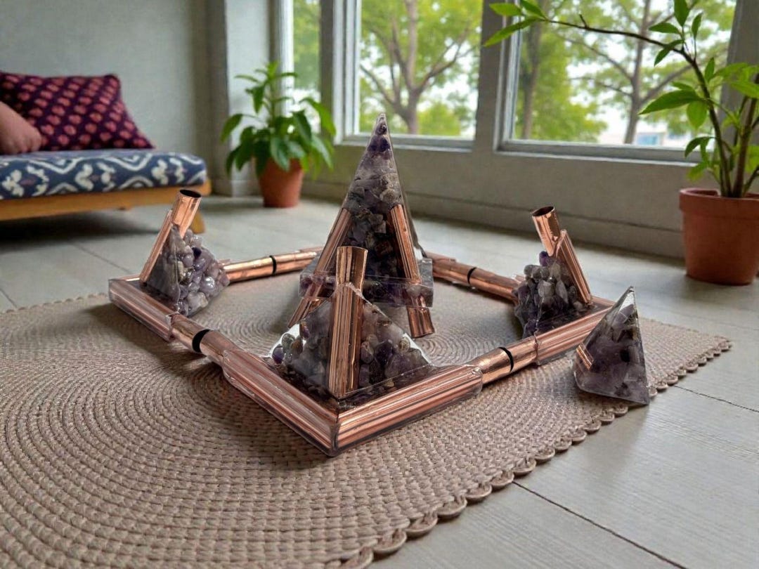 12mm Nubian Copper Pyramid Connector Kit (12mm ID) | Healing Energy ...