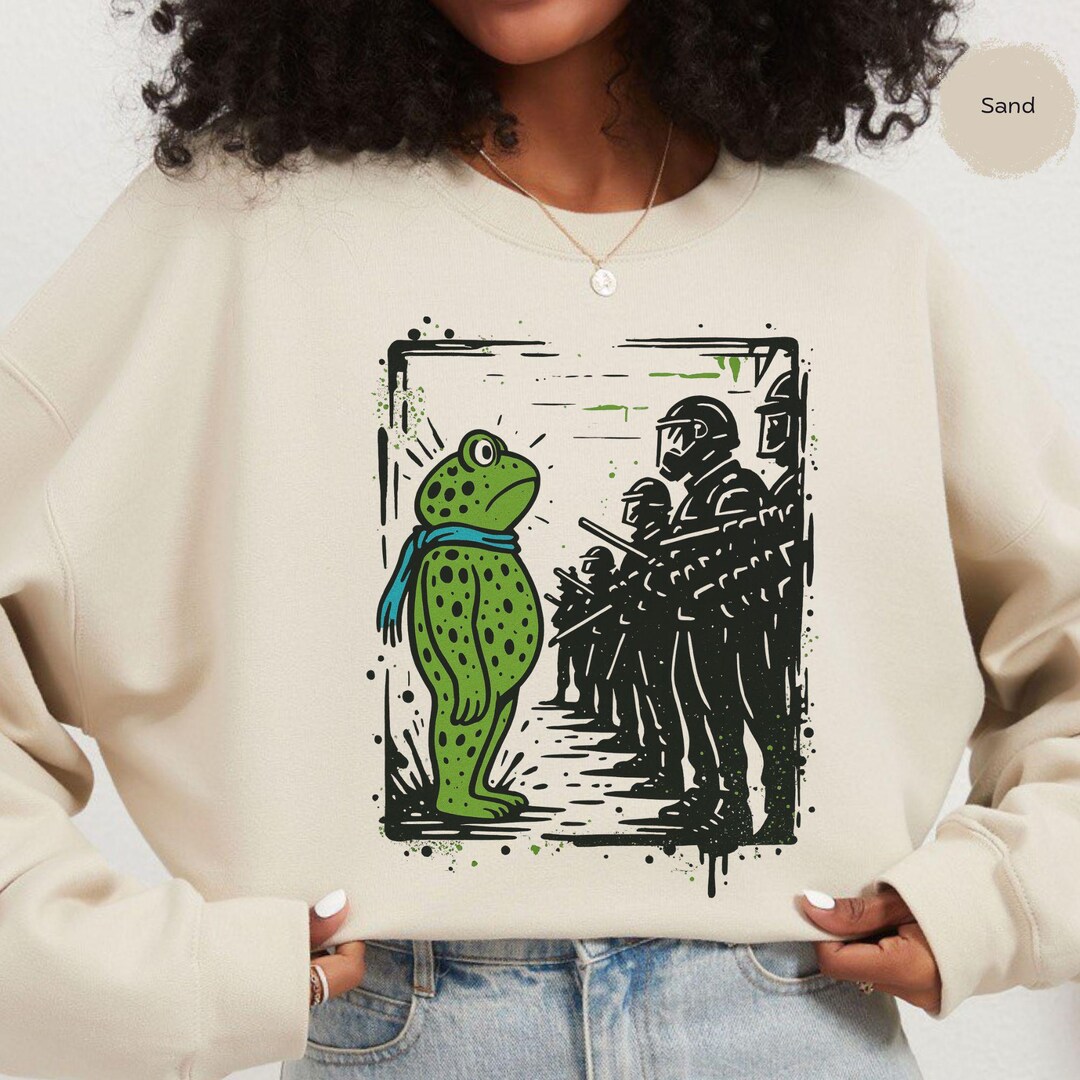 Portland Frog Protest Resist Sweatshirt, Anti-ice Hoodie, Portland Frog ...