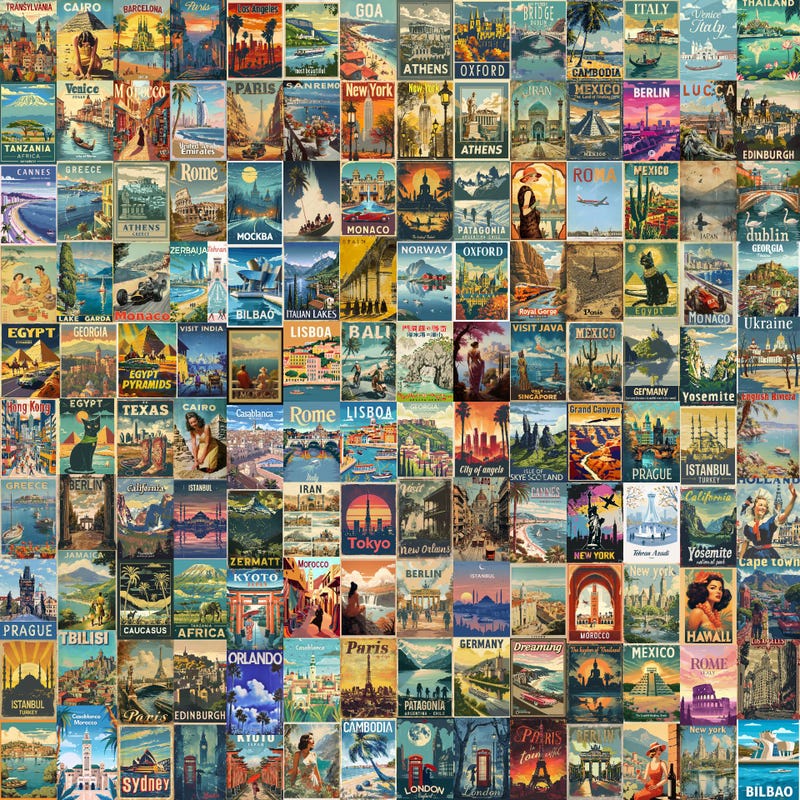 Travel History Poster - Etsy UK