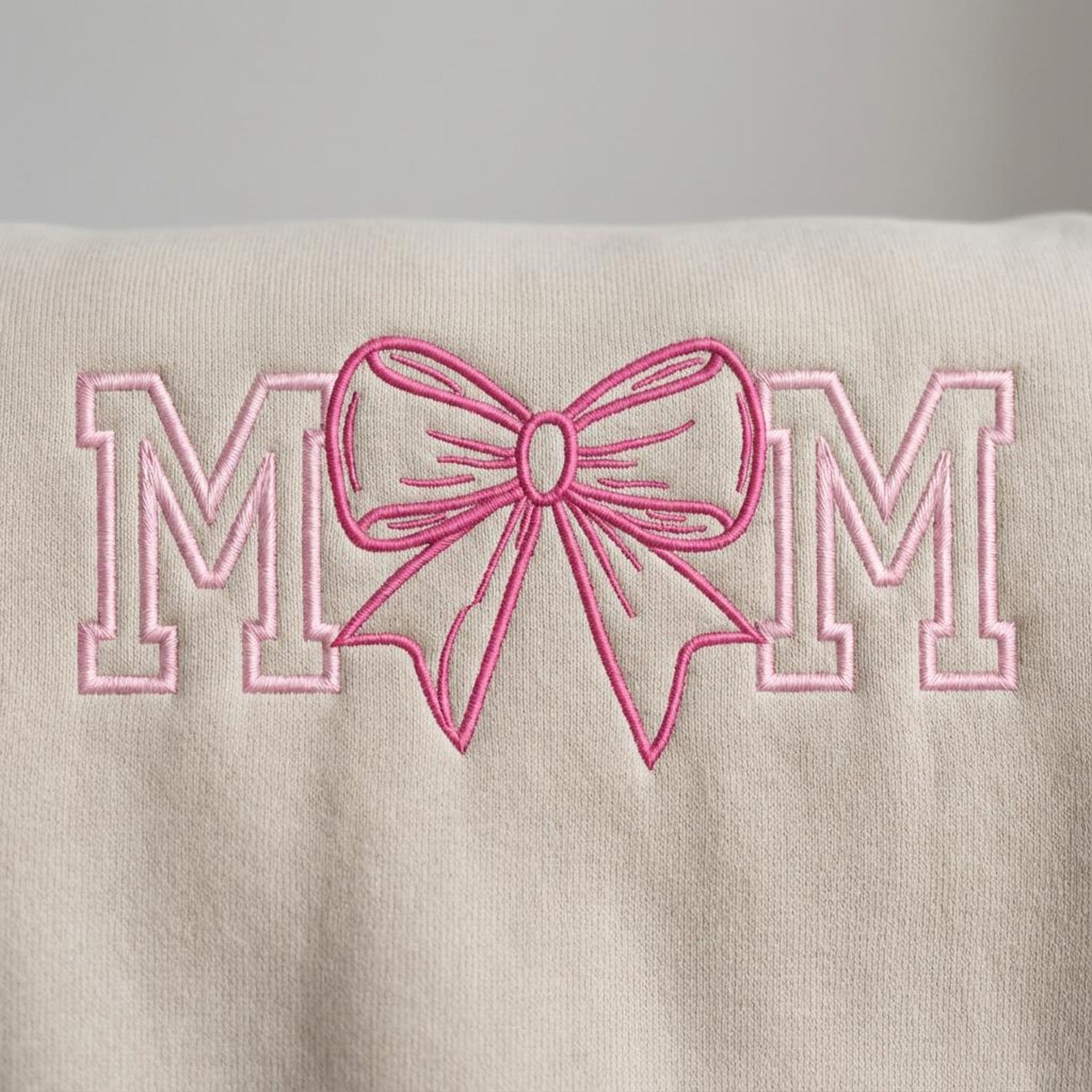 Mom Embroidery Design, Coquette Bow Machine Embroidery File, Mom ...