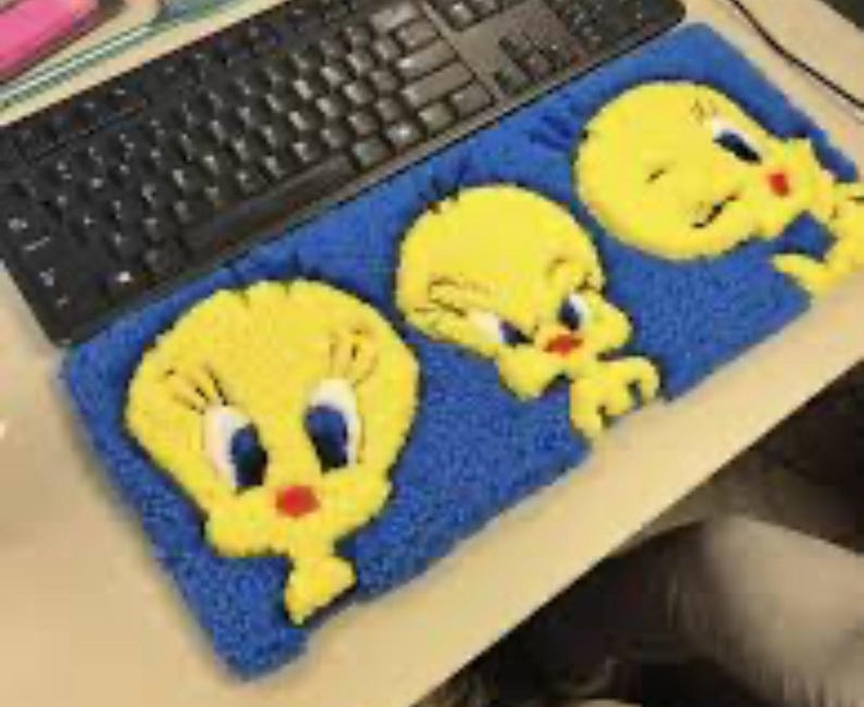 Tweety Bird Keyboard Carpet - Etsy