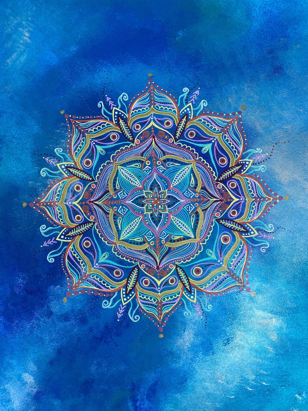 What Remains in the Heart – Printable Mandala Art (A3 Size, Digital ...