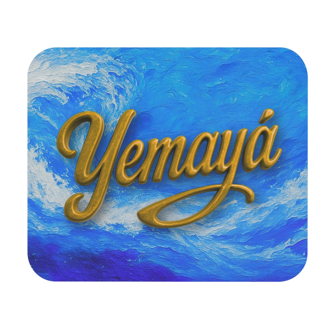 Yemayá Mouse Pad | Ocean-inspired Desk Mat | Afro Spiritual Goddess Art ...