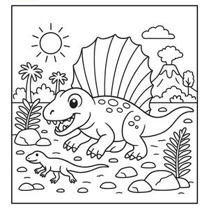 Permian Animals Coloring Book – 25 Prehistoric Pages for Kids (PDF ...