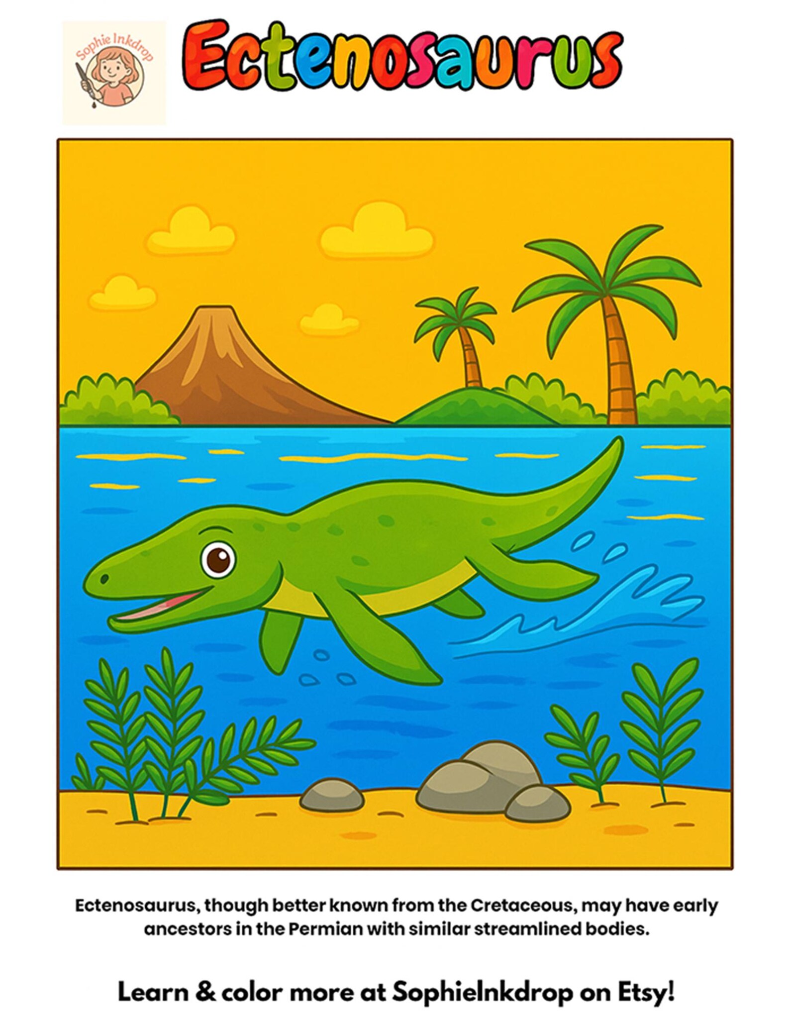 Permian Animals Coloring Book – 25 Prehistoric Pages for Kids (PDF ...