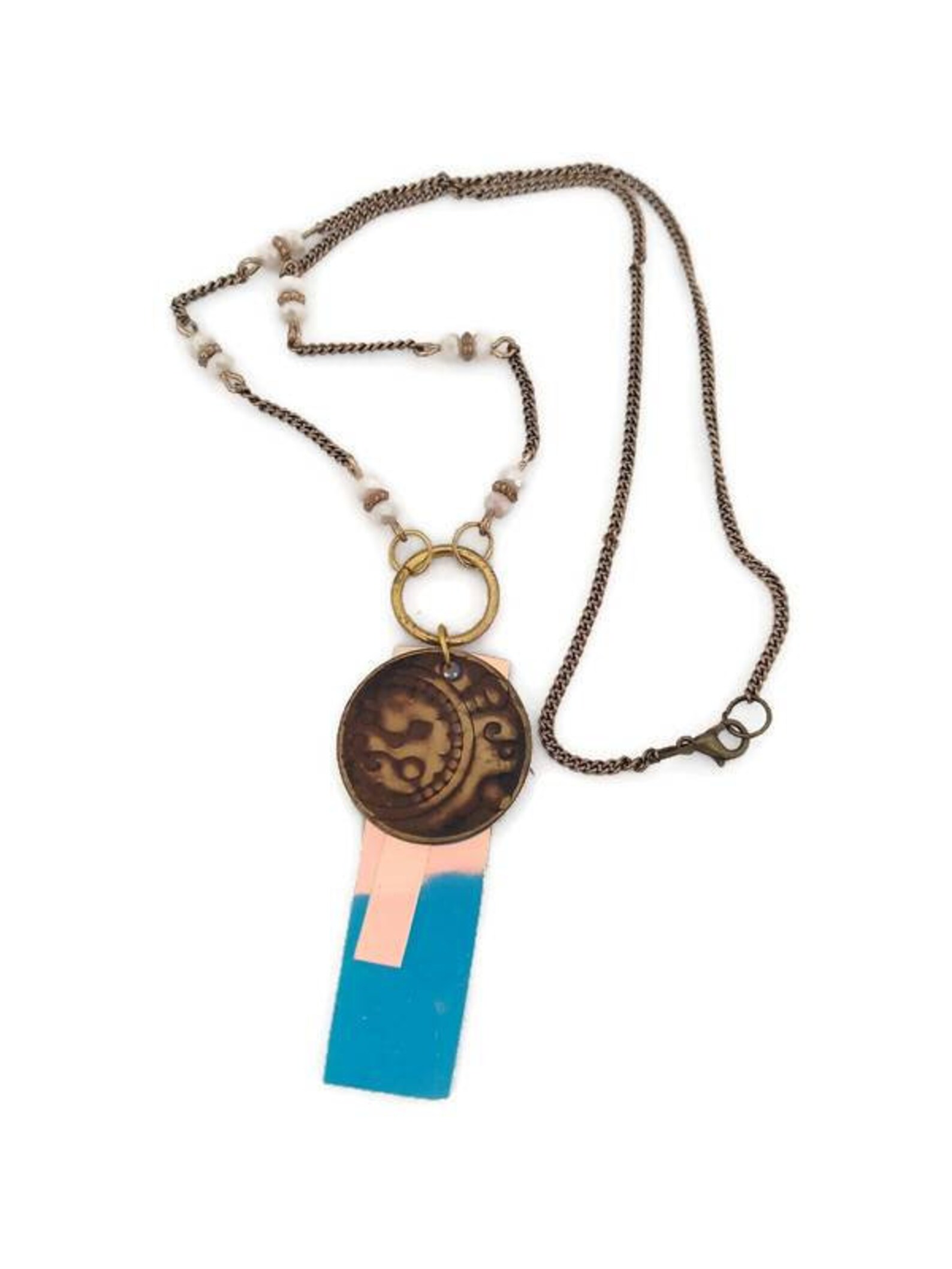 Time Pendant Necklace - Clock Face Upcycled Unique One of a Kind - Etsy