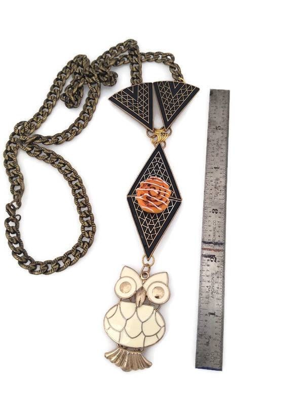 Cinnamon Owl Necklace - Upcycled One of a Kind Cute Animal Bird Pendant ...